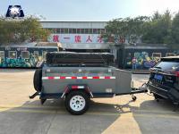 China Black Single Axle Camping Trailer with 2 Insulated Storage Compartments for Outdoor Equipment for sale