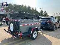 China Black Single Axle Camping Trailer with 2 Insulated Storage Compartments for Outdoor Equipment for sale
