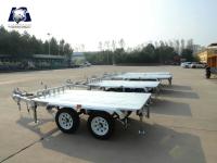 China Hot Dip Galvanized Dual Axle Generator Trailer ATM2000kg Fully Welded Tandem Axle Generator Chassis Trailer With Electric Brakes for sale