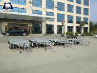 China Hot Dip Galvanized Dual Axle Generator Trailer ATM2000kg Fully Welded Tandem Axle Generator Chassis Trailer With Electric Brakes for sale