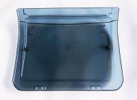 China Kobelco Excavator Skylight for SK200-6 SK230-6E Models - Transparent Dark Blue ABS Material for sale
