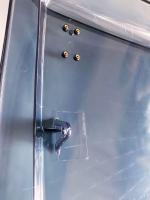 China Kobelco Excavator Skylight for SK200-6 SK230-6E Models - Transparent Dark Blue ABS Material for sale