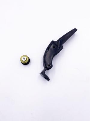 China Hitachi ZAX6070 Rear Glass Lock Excavator Window Lock Black ABS High Durability for sale