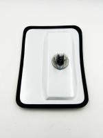 China 22.5x30cm Universal Square Rear View Mirror for Excavators - Black Mirror Glass Replacement Part for sale