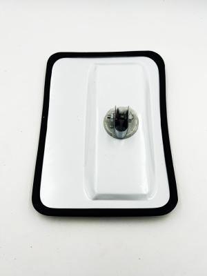 China 22.5x30cm Universal Square Rear View Mirror for Excavators - Black Mirror Glass Replacement Part for sale