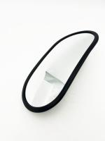 China Universal Elliptical Rearview Mirror for Excavators - 31cm x 15.5cm Black Construction Equipment Safety Part for sale
