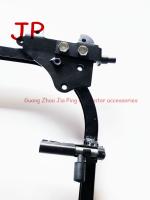 China Hitachi ZAX200 ZAX240 ZAX360 ZAX330-3 Excavator Cockpit Front Glass Frame - Black Aluminum Construction for sale