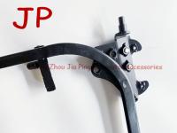 China Hitachi ZAX200 ZAX240 ZAX360 ZAX330-3 Excavator Cockpit Front Glass Frame - Black Aluminum Construction for sale