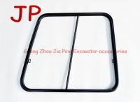 China Aluminum Excavator Door Glass Frame for Komatsu PC200-6 PC120-6 PC300-6 Models - Black Spray Paint Finish for sale