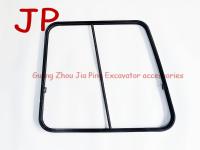 China Aluminum Excavator Door Glass Frame for Komatsu PC200-6 PC120-6 PC300-6 Models - Black Spray Paint Finish for sale