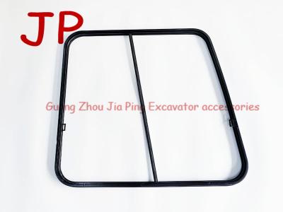 China Aluminum Excavator Door Glass Frame for Komatsu PC200-6 PC120-6 PC300-6 Models - Black Spray Paint Finish for sale