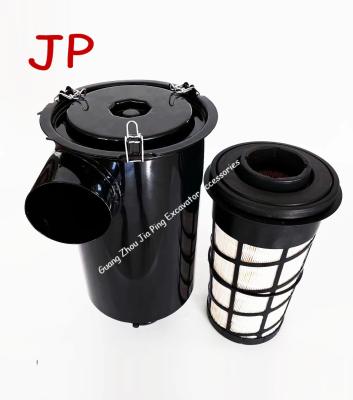 China Kobelco SK140-8 130-8 Excavator Air Filter Housing Assembly 130mm Black for sale