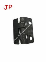 China Hyundai R215-7 R225-7 Excavator Side Door Hinge 2 Piece Set Black Steel for sale