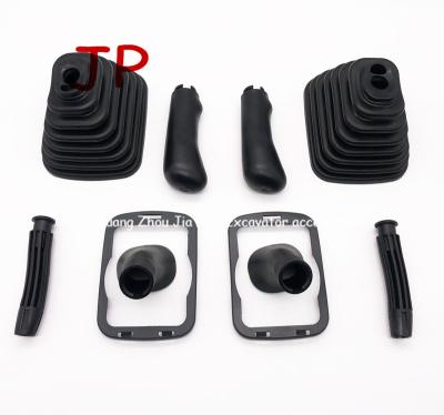 China Komatsu PC120 PC200 PC300-6-7-8 Excavator Joystick Handle Dust Cover - Steel & ABS Construction, Black Color for sale