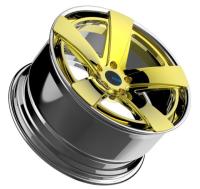 China Gold Polish Center 2 Piece Forged Wheel  For Audi BMW Benz for sale