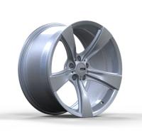 China Silver 20 Inch Monoblock Wheels 2 Piece Forged Wheels For Cars for sale