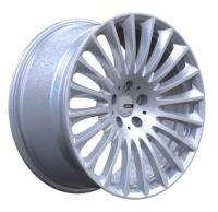 China Silver Multi Spoke Concave Wheels 6061 T6 PCD 5-115 19 Inch for sale