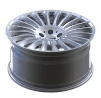 China Silver Multi Spoke Concave Wheels 6061 T6 PCD 5-115 19 Inch for sale