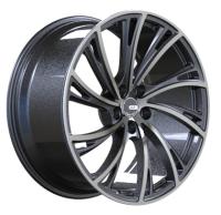 China Brushed Black One Piece Forged Wheels Multi Spoke 20x10 for sale