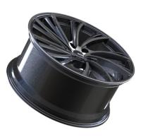 China Brushed Black One Piece Forged Wheels Multi Spoke 20x10 for sale