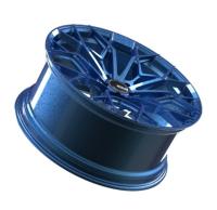 China PCD 5-112 3 Piece Wheels 18 Inch Blue Custom 3 Piece Rims for sale