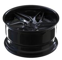 China Matt Black Two Piece Forged Wheels for sale