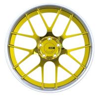 China Brushed Gold Three Piece Forged Wheels 6061 T6 19 Inch 5x114 3 Piece Wheels for sale