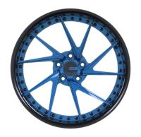 China Brushed Blue 22 Inch Forged Wheels for sale