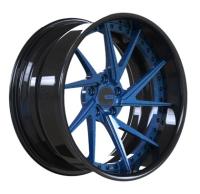 China Brushed Blue 22 Inch Forged Wheels for sale