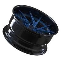 China Brushed Blue 22 Inch Forged Wheels for sale