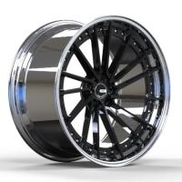 China HUB 66.5mm 2 Piece Forged Wheels 21 Inch 5x112 Deep Concave for sale