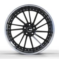 China HUB 66.5mm 2 Piece Forged Wheels 21 Inch 5x112 Deep Concave for sale