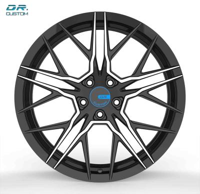 China PCD 5-130 Custom Forged Wheels ET48 21 Inch Gunmetal Black Rims for sale
