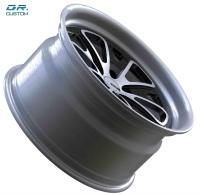 China Aluminum Custom 2 Piece Wheels ET30 5-114.3 22 Inch Gloss Black Rims for sale