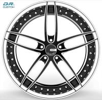 China ET30 Forged Polished Aluminum Wheels 2 Piece 17 Inch 5x130 PCD for sale