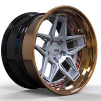 China 22 Inch Three Piece Forged Wheels JWL 3 Piece Automotive Rims for sale