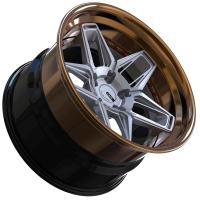 China 22 Inch Three Piece Forged Wheels JWL 3 Piece Automotive Rims for sale
