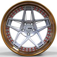 China 22 Inch Three Piece Forged Wheels JWL 3 Piece Automotive Rims for sale