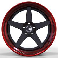 China 19 Inch 3 Piece Forged Rims ET25 Three Piece Racing Wheels for sale