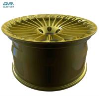 China Brushed Gold Racing Forged Wheels ET45 22 Inch Aluminum Rims for sale