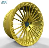 China Brushed Gold Racing Forged Wheels ET45 22 Inch Aluminum Rims for sale