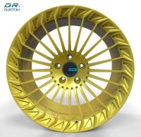 China Brushed Gold Racing Forged Wheels ET45 22 Inch Aluminum Rims for sale