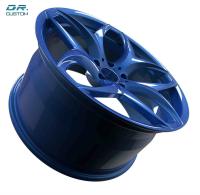 China PCD 5-120 Forged Auto Wheels 22 Inch 6061 T6 Blue For BMW for sale