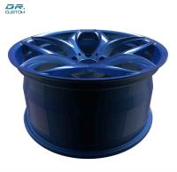 China PCD 5-120 Forged Auto Wheels 22 Inch 6061 T6 Blue For BMW for sale