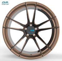 China Custom Cap Lightweight Forged Wheels 17 Inch PCD 5x108 Bronze Paint for sale