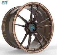 China Custom Cap Lightweight Forged Wheels 17 Inch PCD 5x108 Bronze Paint for sale