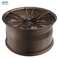 China Custom Cap Lightweight Forged Wheels 17 Inch PCD 5x108 Bronze Paint for sale