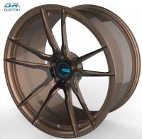 China Custom Cap Lightweight Forged Wheels 17 Inch PCD 5x108 Bronze Paint for sale