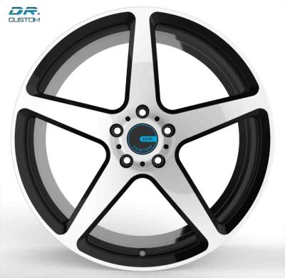 China PCD 5-139.7 Deep Concave Forged Wheels SAE Gloss Black Rims 20 Inch for sale