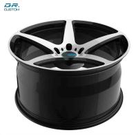 China PCD 5-139.7 Deep Concave Forged Wheels SAE Gloss Black Rims 20 Inch for sale